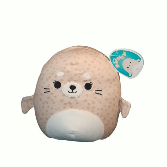 Kellytoy | Toys | Squishmallows Lilou Tan Spotted Seal Sea Life ...
